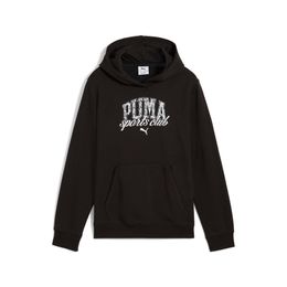 Puma M&auml;dchen Kapuzensweatshirt "CLASS HOODIE TR G", schwarz, Gr. 128, bedruckt, Sweatware, Obermaterial: 68% Baumwolle, 32% Polyester, Sweatshirts,