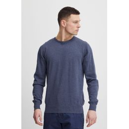 Blend Herren Strickpullover "BHNolen"ensign blau, Gr. M, unifarben, Feinstrick, 100% Baumwolle, Pullover, Stilvoller Feinstrick-Pullover mit