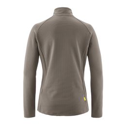 Gonso Damen Radtrikot "Essential Jersey Longsleeve Therm W", grau, Gr. 38, 96% Polyester, 4% Elasthan, Trikots, Damen Radtrikot half-zip, langarm