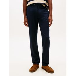 Tommy Hilfiger Herren 5-Pocket-Hose "PUNTO MILANO", blau, Gr. 36, Web, Obermaterial: 75% Polyester, 22% Viskose, 3% Elasthan, Hosen, Straight Leg