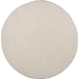 Wollteppich OTTO HOME, H:28mm &Oslash;:150cm, grau, Wolle, Wohnzimmer, Teppiche, "Punam, handgekn&uuml;pft", echter Berber aus Marokko, einfarbig, reine Wolle,