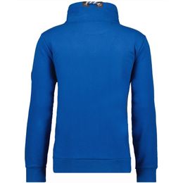 Ragman Herren Sweatjacke, blau, Gr. S, 65% Baumwolle 35% Polyester, Sweatjacken