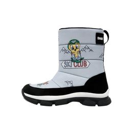 Schn&uuml;rboots DOGO "Nortia Winterboot / Snowboot Damen Stiefeletten", Damen, Gr. 40, Normalschaft, grau, Polyurethan, Schuhe Schn&uuml;rboots, Handgefertigt