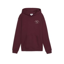 Kapuzensweatshirt Puma "CLASS RELAXED HOODIE TR G", M&auml;dchen, Gr. 152, rot (ruby shimmer), Sweatware, Obermaterial: 68% Baumwolle, 32% Polyester, unifarben, relaxed fit normal, Sweatshirts, f&uuml;r Jugendliche, mit sportlichem Stil, mit K&auml;ngurutasche
