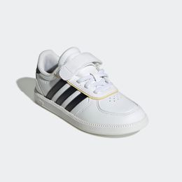 M&auml;dchen Sneaker "BREAKNET SLEEK KIDS", adidas Sportswear, Gr. 32, orange, Synthetik, Schuhe, mit Klettverschluss