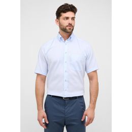 Eterna Herren Kurzarmhemd "COMFORT FIT", blau, Gr. 40, 100% Baumwolle, Hemden, NON IRON (b&uuml;gelfrei)