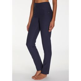H.I.S. H.I.S Damen Schlupfhose, Gr. 36marine, Obermaterial: 70% Baumwolle, 25% Polyester, 5% Elasthan, unifarben, Basic, Hosen, in Jeans Optik
