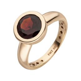 Jobo Damen Goldring "Ring Ros&eacute;goldring Granatring", 58, Ros&eacute;gold 585rot, Ros&eacute;gold 585, Fingerringe, 585 Ros&eacute;gold mit Granat