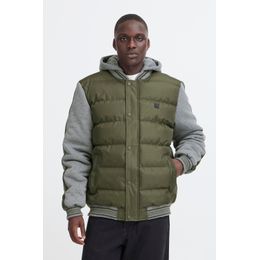 Collegejacke Blend "BHErnie", Herren, Gr. M, forest night, Steppware, 100% Polyester, unifarben, Basic, normal normal, Rundhals, Rippb&uuml;ndchen, Jacken Collegejacke, L&auml;ssige Stepp-Collegejacke