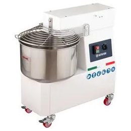 GastroHero Spiral-Teigknetmaschine PROFI 22 Liter 230V mit Rollen - fester Kopf