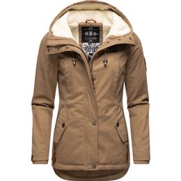 Marikoo Damen Winterjacke "Bikoo", grau, Gr. XL, Oberstoff: 100% Baumwolle; Futter: 100% Polyester; Wattierung: 100% Polyester; &Auml;rmelfutter: 100%