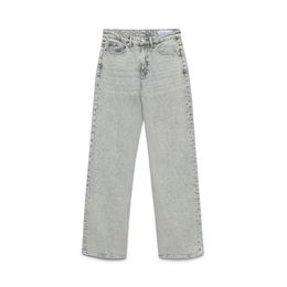 V&eacute;ro Moda VERO MODA Damen High-waist-Jeans "VMTESSA HR WIDE JEANS RA207 GA NOOS", grau, Gr. 28, unifarben, Denim/Jeans, Obermaterial: 99% Baumwolle, 1%