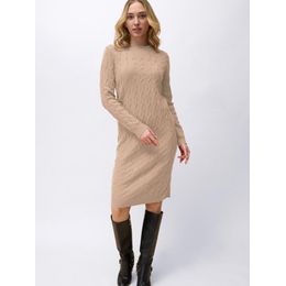 Passioni Strickkleid Damen Gr&ouml;&szlig;e L beige