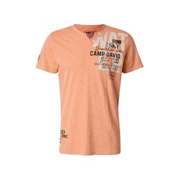 CAMP DAVID Shirt male Orange size XXXL