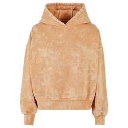 Kapuzenpullover Urban Classics "Urban Classics Damen Ladies Oversized Towel Washed Hoody", Damen, Gr. XS, paleorange, 70% Baumwolle, 30% Polyester, unifarben, oversize, ohne Ausschnitt, Pullover Kapuzenpullover