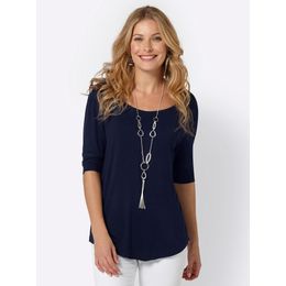 Inspirationen Damen T-Shirt "Shirt", schwarz, Gr. 36, unifarben, 95% Viskose, 5% Elasthan, Shirts