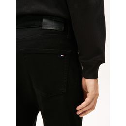 Tommy Jeans Herren Slim-fit-Jeans "Ryan"schwarz denim, Gr. 36, Denim/Jeans, Obermaterial: 99% Baumwolle, 1% Elasthan, Jeans, Slim Straight