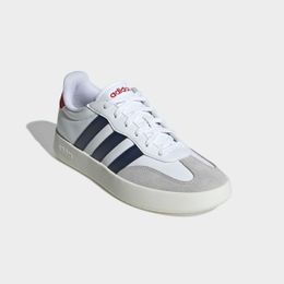 Herren Sneaker "BARREDA", adidas Sportswear, Gr. 44, wei&szlig;, Leder, Synthetik, Schuhe, inspiriert vom Design des adidas Handball Spezial