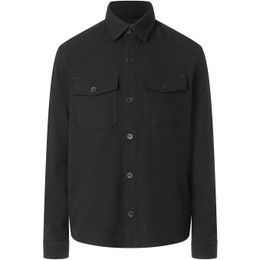 MAC Herren Outdoorhemd "Overshirt"power schwarz, Gr. M, Web, Obermaterial: 62% Polyester, 33% Viskose, 5% Elasthan, Hemden, Over-Size- Look