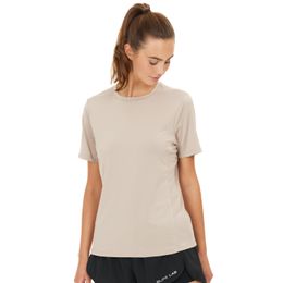 ELITE LAB Damen Funktionsshirt "Tech Elite X1", braun, Gr. 34, unifarben, 93% Polyester, 7% Elasthan, Shirts, mit feuchtigkeitsregulierender