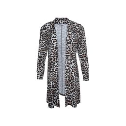 Seidel Moden Damen Shirtjacke "Exklusiv bei OTTO", braun, Gr. 50, Jersey, Obermaterial: 96% Viskose, 4% Elasthan, Shirts, im trendigen Animal-Print,