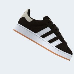 M&auml;dchen Sneaker "CAMPUS 00S", adidas originals, Gr. 36aurora coffee, cloud wei&szlig;, gum 2, Leder, Synthetik, Schuhe, f&uuml;r Kinder und Jugendliche, mit