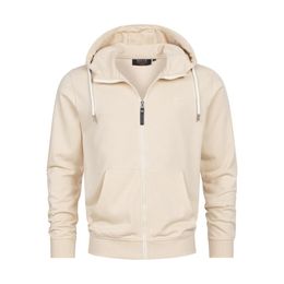 INDICODE Jeans Zip-Up Hoodie 'Christos' male Beige size L