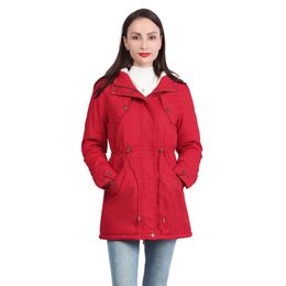 YOUTHUP Winter Jacket female Red size M