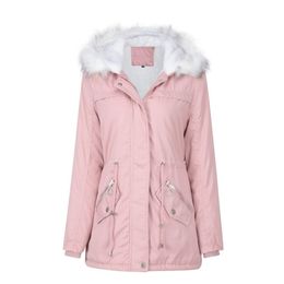 YOUTHUP Winter Jacket female Pink size S