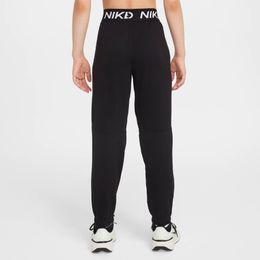 Nike Kinder Sporthose "G NP DF FLC JGGR", schwarz, Gr. L, Obermaterial: 62% Baumwolle, 38% Polyester, Hosen, f&uuml;r M&auml;dchen und Jugendliche
