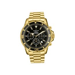 Lucardi Analog Watch 'Statement' male Gold size Onesize