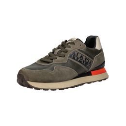 Napapijri Herren Sneaker "Napapijri Sneaker Leder/Synthetik", Gr. 41, gr&uuml;n, Leder, Synthetik, Schuhe