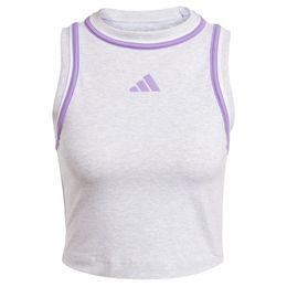 adidas Sportswear Sporttop 'Essentials' Damen Gr&ouml;&szlig;e XS/S hellgrau / lavendel