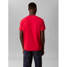 Herren T-Shirt "CLASSIC MONOGRAM"adrenaline rush, Gr. L, Calvin Klein Jeans, unifarben, Single Jersey, Obermaterial: 100% Baumwolle, Shirts, regular