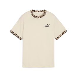Puma M&auml;dchen T-Shirt "ESS GRAPHIC ANIMAL RELAXED TEE G", wei&szlig;, Gr. 164, unifarben, Jersey, Obermaterial: 100% Baumwolle, Shirts, Kurzarmdesign,