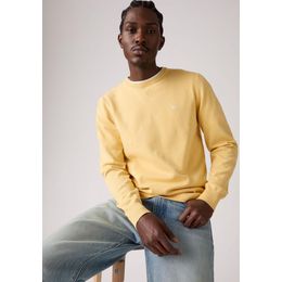 Levi's LEVI'S Herren Rundhalspullover "LIGHTWEIGHT HM SWEATER", gelb, Gr. XXL, Strick, Obermaterial: 94% Baumwolle, 4% Polyamid, 2% Elasthan, Pullover,
