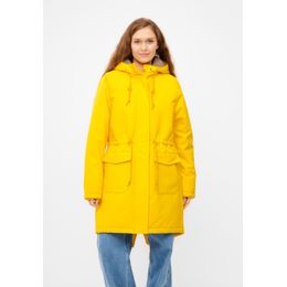 Derbe Damen Winterjacke "Friese Festholm 90er"lemon chrome, cobblestone, Gr. 46, Obermaterial: 100% Polyester; F&uuml;llung: 100% Polyester; Futter: 100%