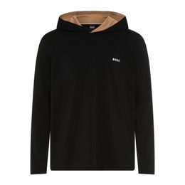 Sweatshirt BOSS "Mix&Match LS-Shirt H", Herren, Gr. 3XL, schwarz 002, Single Jersey, Obermaterial: 95% Baumwolle, 5% Elasthan, Basic h&uuml;ftbedeckend, Sweatshirts Sweatshirt, in Stretch-Qualit&auml;t