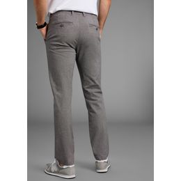 MAN'S WORLD MAN'S WORLD Herren Chinohosegrau, Gr. 52, Web, Obermaterial: 98% Baumwolle, 2% Elasthan, Hosen, leichte Struktur im Gewebe