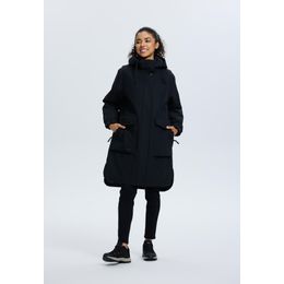 Icepeak Damen Funktionsmantel "Icepeak AALAN"basic schwarz, Gr. 38, Obermaterial: 59% Baumwolle, 41% Polyamid, M&auml;ntel, aus Baumwolle und Polyamid,