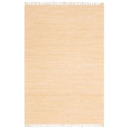 Teppich OTTO HOME, B:40cm H:5mm L:60cm, beige, Baumwolle, Wohnzimmer, Teppiche, "Paul, Handwebteppich", reine Baumwolle, Uni, handgewebt,