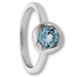 ONE ELEMENT Damen Silberring "Blau Topas Ring aus 925 Silber", 52, Silber 925 (Sterlingsilber), silber, Silber 925 (Sterlingsilber), Fingerringe,