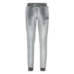Philipp Plein Hose 'Skull' Damen Gr&ouml;&szlig;e 48 silbergrau