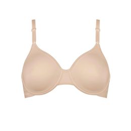 Triumph Damen B&uuml;gel-BH "Micro Fun W", Gr. 85, beige, Microtouch, Obermaterial: 82% Polyamid, 18% Elasthan (LYCRA), bedruckt, leicht gl&auml;nzend,