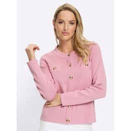 Heine Damen Cardiganros&eacute;, Gr. 46, unifarben, 100% Baumwolle, Strickjacken