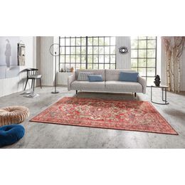 Teppich Hanse Home "Leta" Gr. 3, rot, B:120cm H:5mm L:160cm, Polyester, Teppiche, Teppich, Orientalisch, L&auml;ufer, Kurzflor, Wohnzimmer, Schlafzimmer, Esszimmer