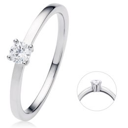 ONE ELEMENT Damen Diamantring "0.2 ct Diamant Brillant Ring aus 585 Wei&szlig;gold", 48, 0,2, Diamanten Gold Wei&szlig;gold 585, silber, Diamanten, Gold,