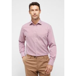 Eterna Herren Langarmhemd "COMFORT FIT", rot, Gr. 46, Satin, 100% Baumwolle, Hemden, NON IRON (b&uuml;gelfrei)