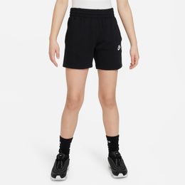 Nike Sportswear Kinder Shorts "G NSW CLUB FT 5IN SHORT LBR", schwarz, Gr. XL, Obermaterial: 80% Baumwolle, 20% Polyester, Hosen
