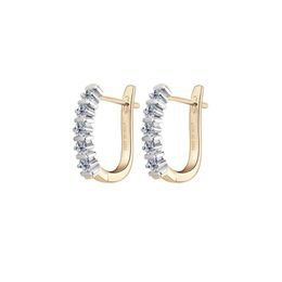 Rougemont Jewellery Earrings 'Moissanit Creolen Ohrringe 925 Sterling Silber' female Mixed colors size One Size